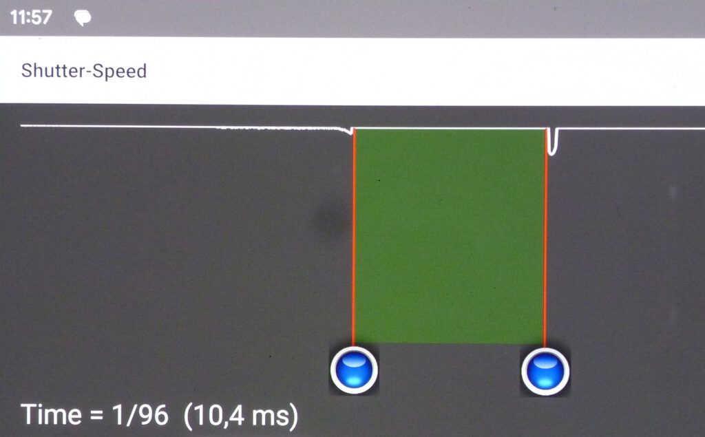 Checking shutter speeds of Minox 8x11 cameras